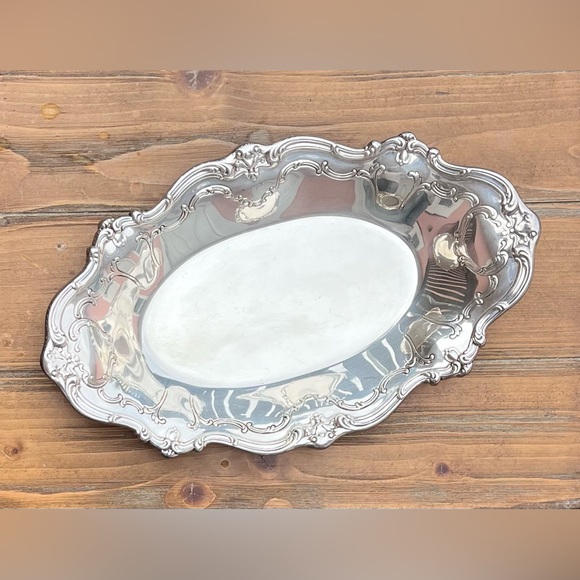 Gorham | Accents | Vintage Gorham Silverplate Tray Chantilly Aged ...